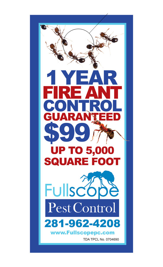 Pest Control Door Hanger Samples - 3000 Doorhangers