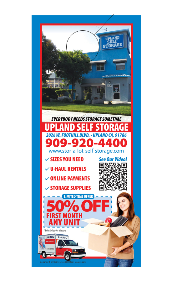 Storage & Moving Door Hanger Samples - 3000 Doorhangers